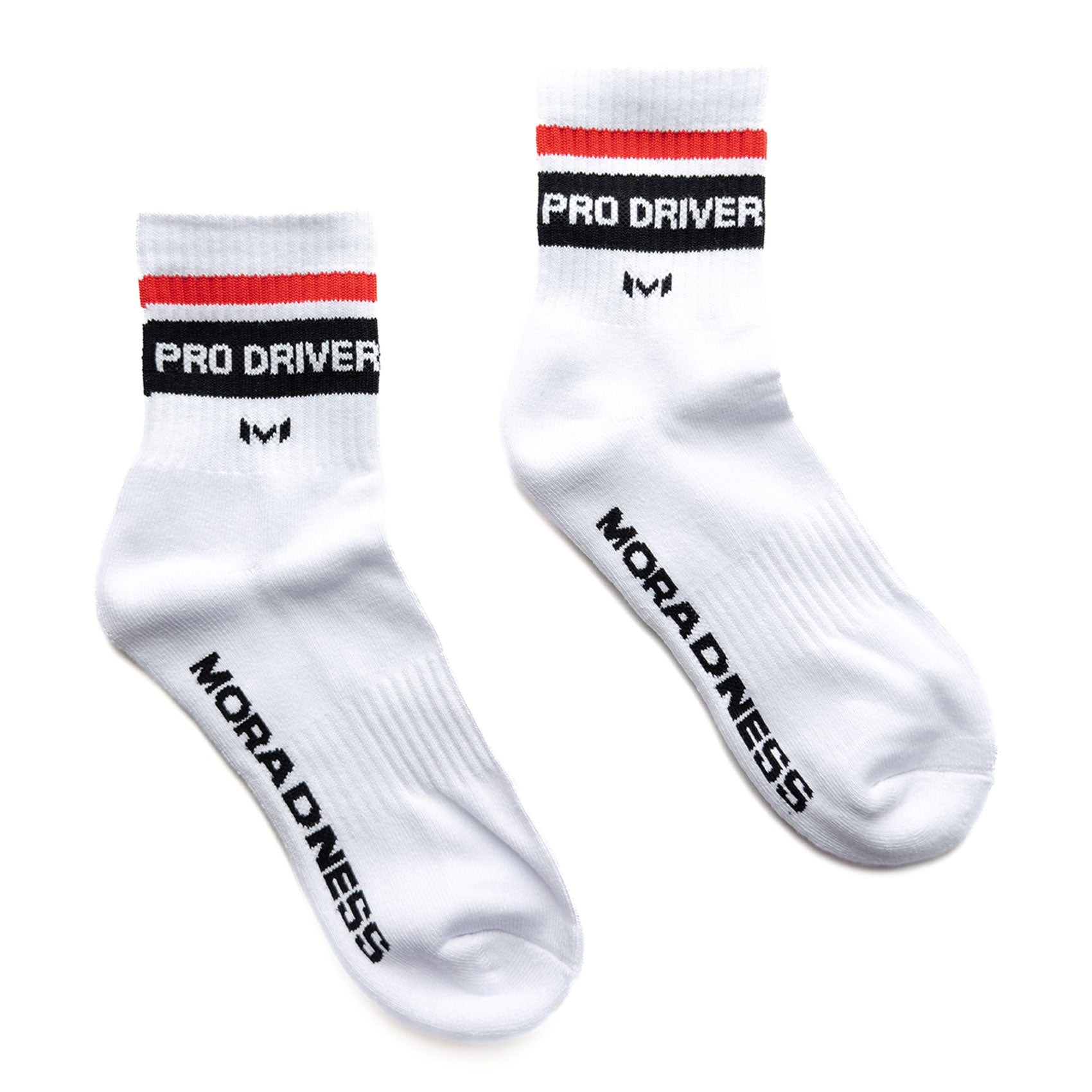 Moradness | Pro Driver White Lifestyle Socks