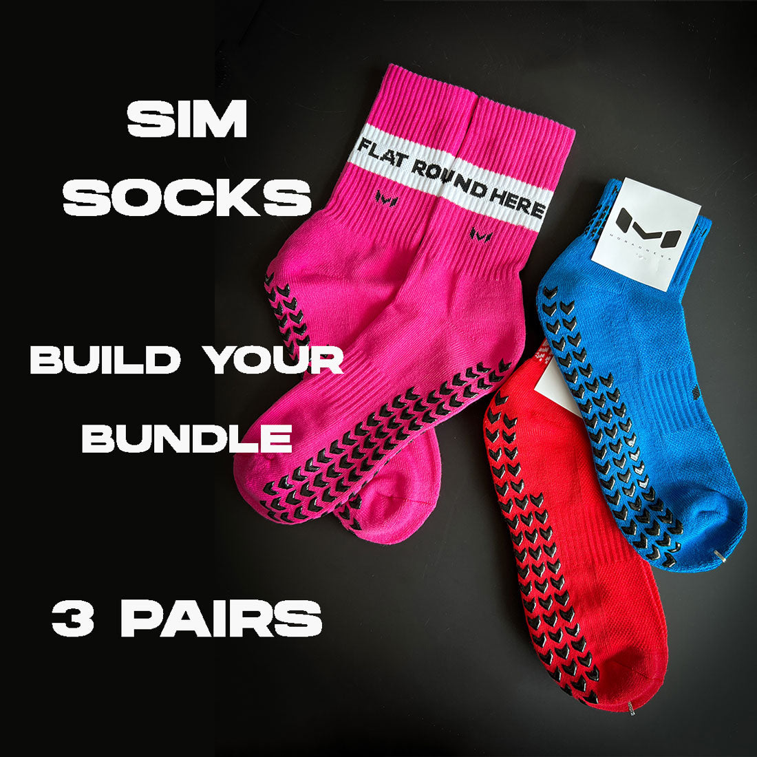 Moradness | Sim Racing Sock Bundle (3 Pairs)