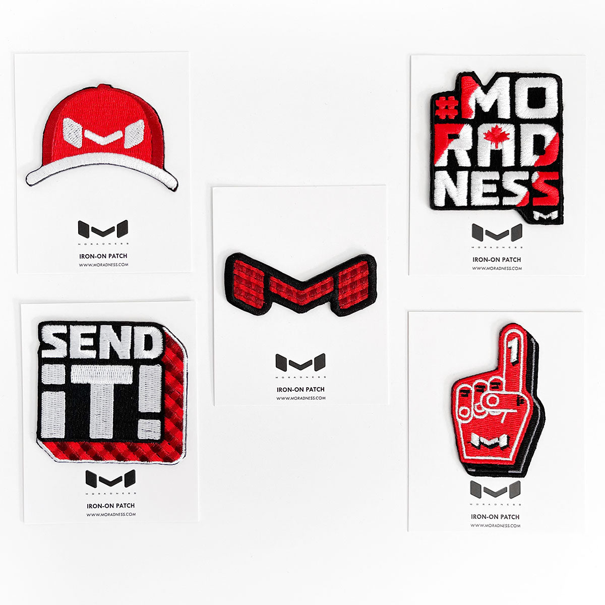 Moradness | Iron-on Patches (5 pieces)